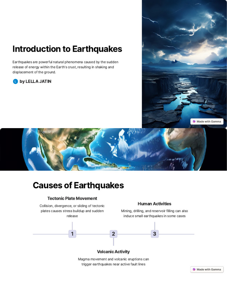 Understanding Earthquakes Causes Safety Pdf Earthquakes Tsunami