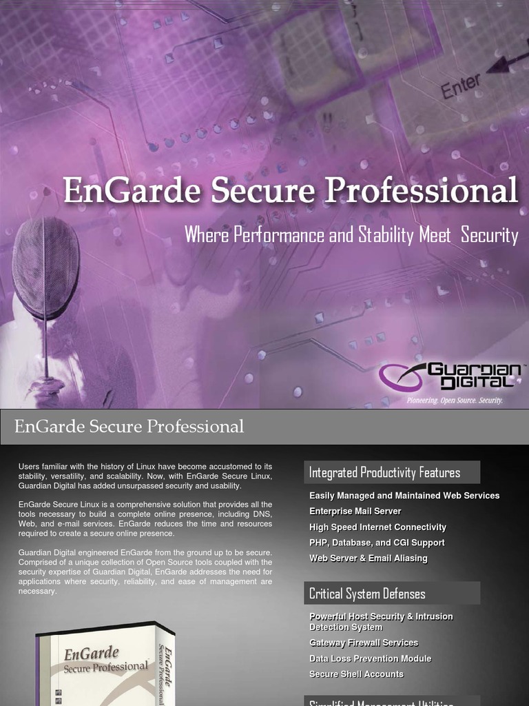 Guardian Digital EnGarde Presentation | PDF | Computer Network | Computer Security