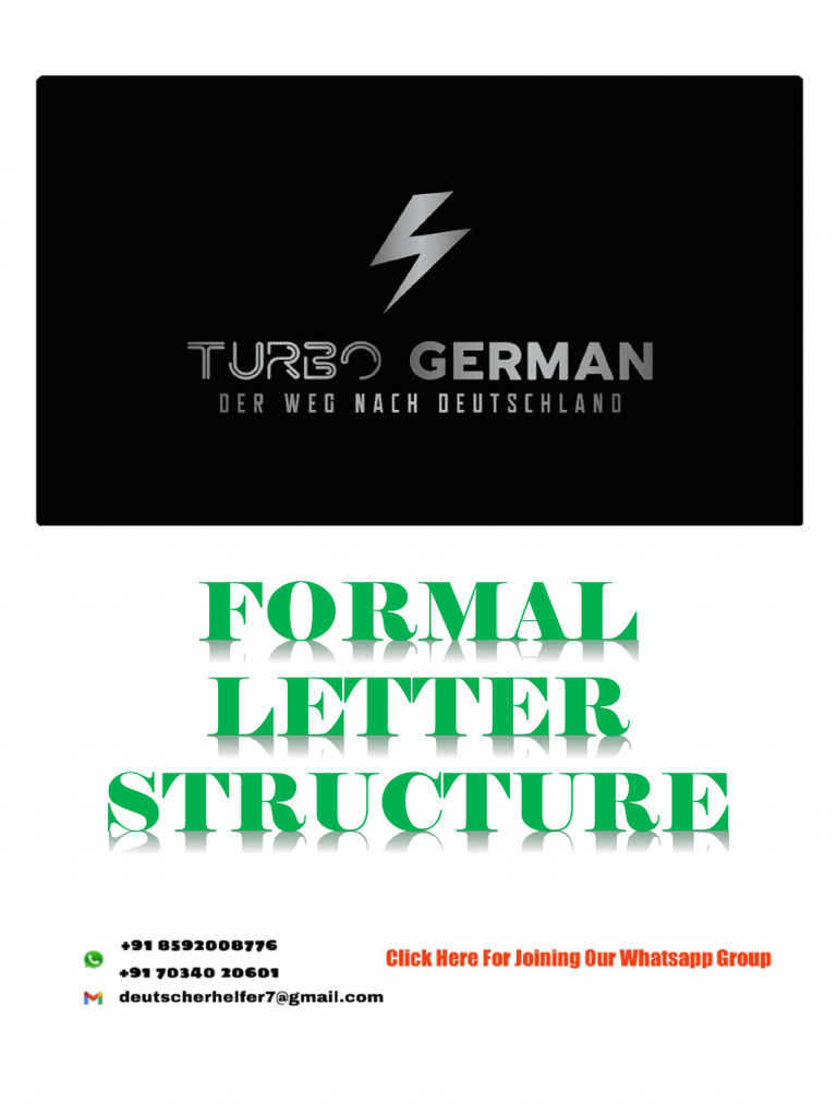 Formal Letter Structure by Turbo | PDF | Cultural Conventions | Human ...