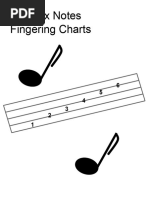 First Five Notes Fingering Charts Updated | PDF | Musical Compositions ...