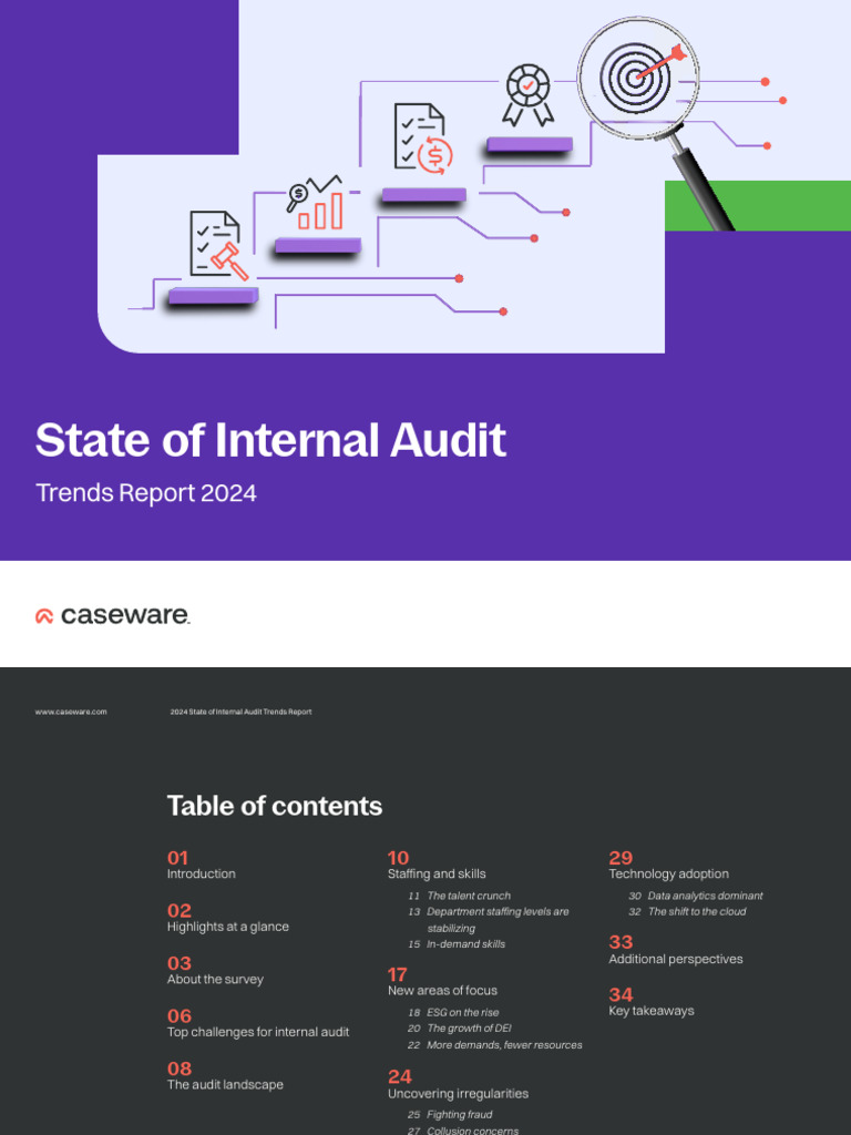 Caseware 2024 State of Internal Audit Trends Report 1 | PDF | Internal Audit | Audit