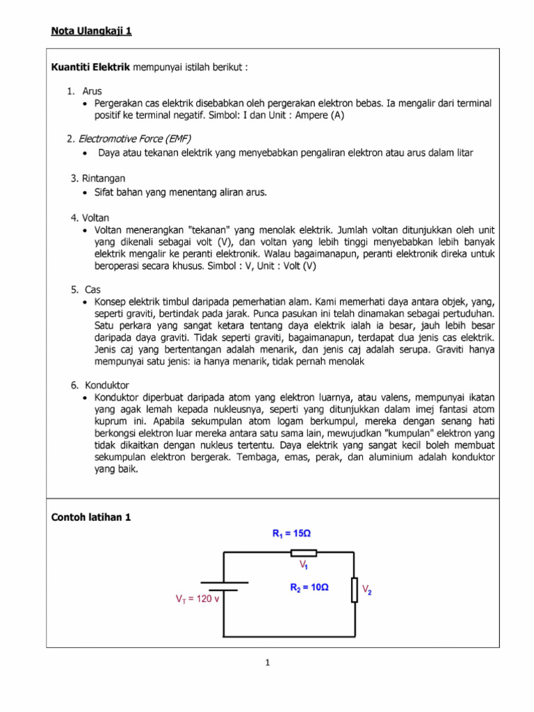 Nota Ulangkaji Modul | PDF