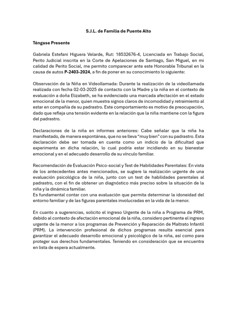 Tengase Presente P 2403 2024 | PDF | Trabajo Social | Sicología