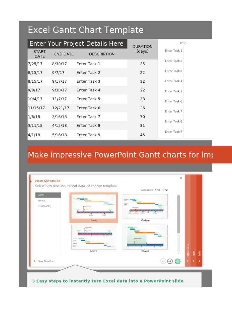 Excel Timeline Template Download | PDF | Microsoft Excel | Microsoft ...