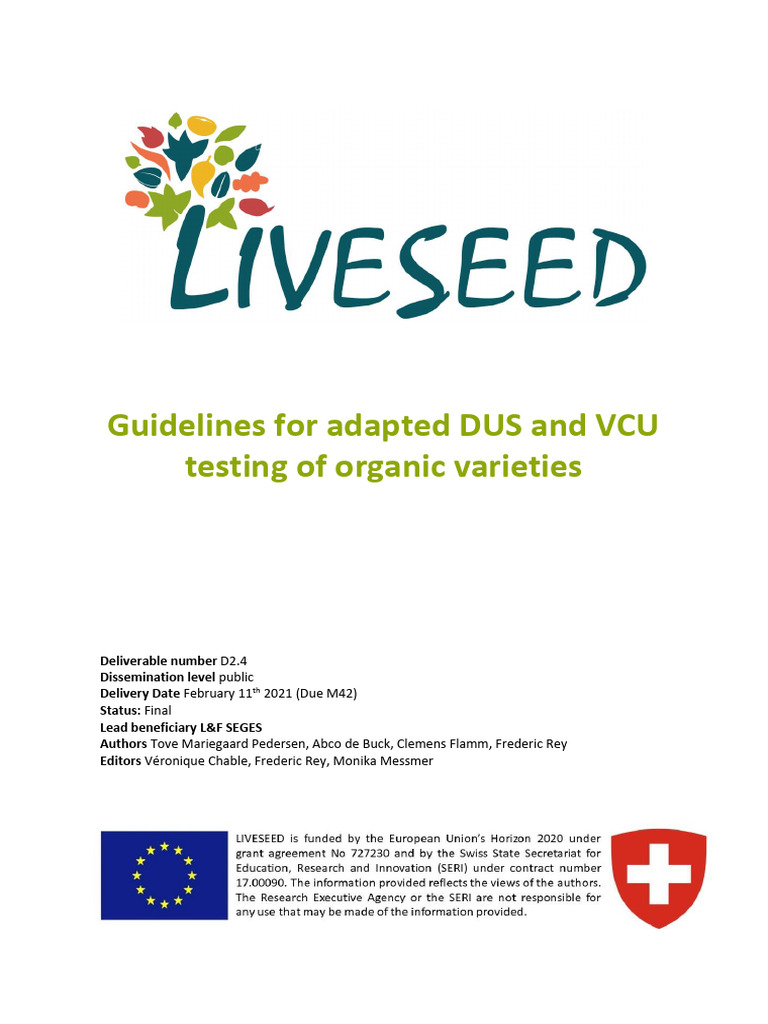 D2.4-LIVESEED-Guidelines-for-adapted-DUS-and-VCU-testing-of-organic ...