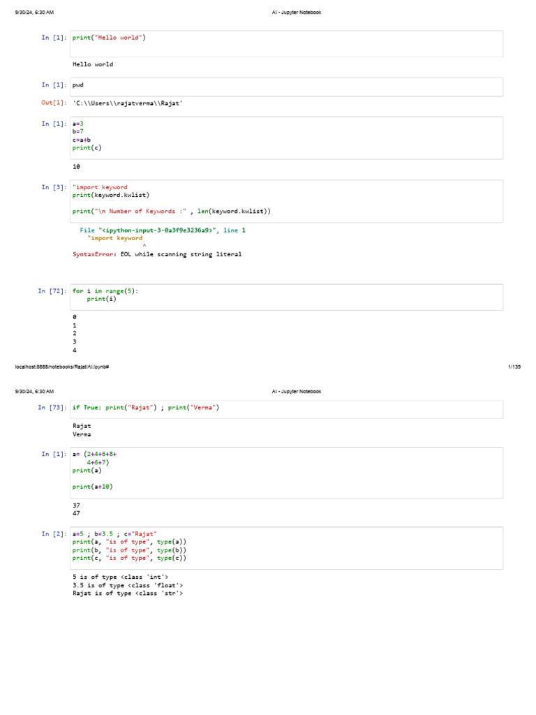 AI - Jupyter | PDF | Software Engineering | Computer Programming