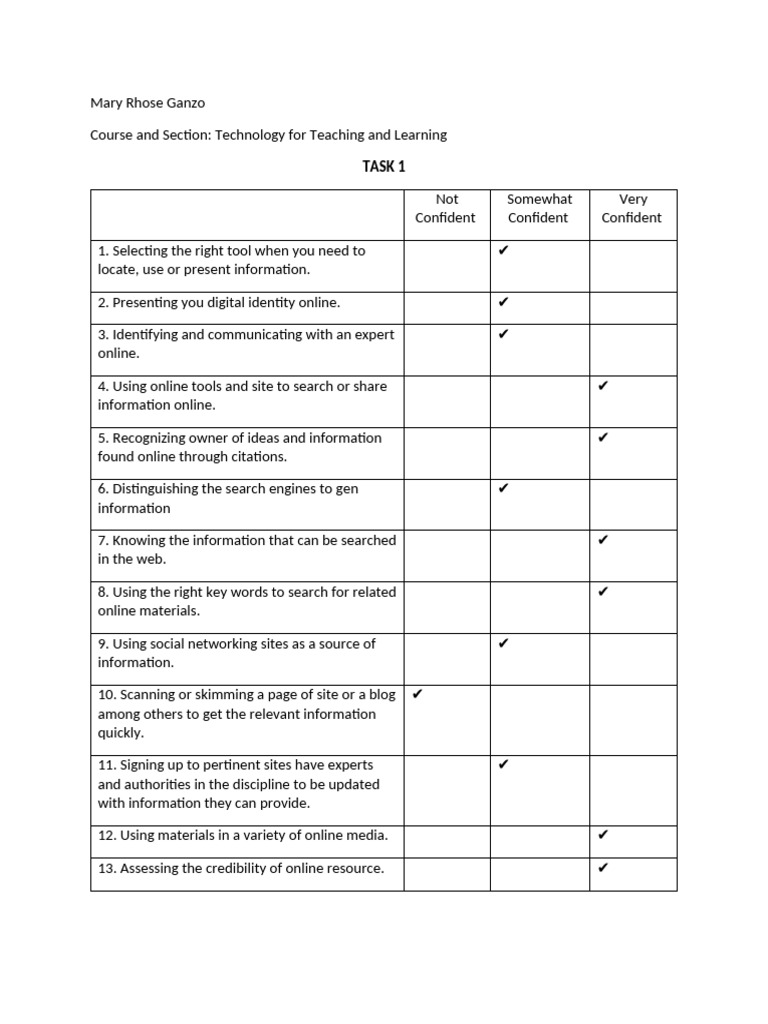 Digital Literacy Skills Assessment | PDF