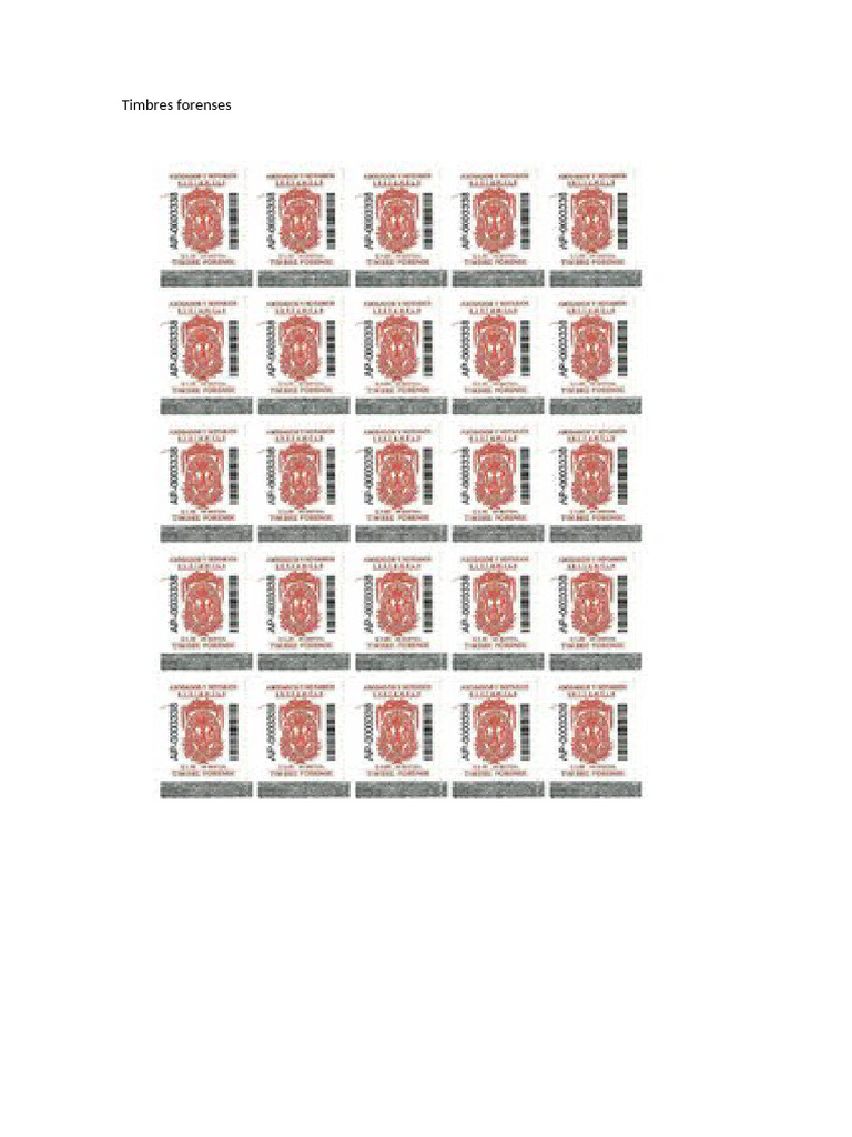 Timbres Forenses | PDF