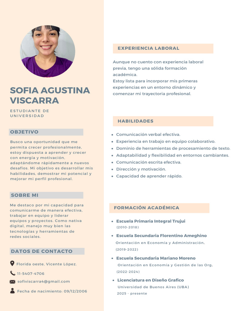 CV Sofia Viscarra | PDF