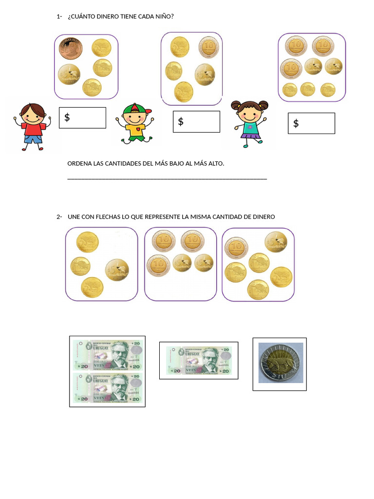 CUÁNTO DINERO TIENE CADA NIÑO | PDF