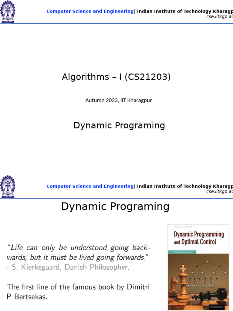 05 DP | PDF | Dynamic Programming | Algorithms