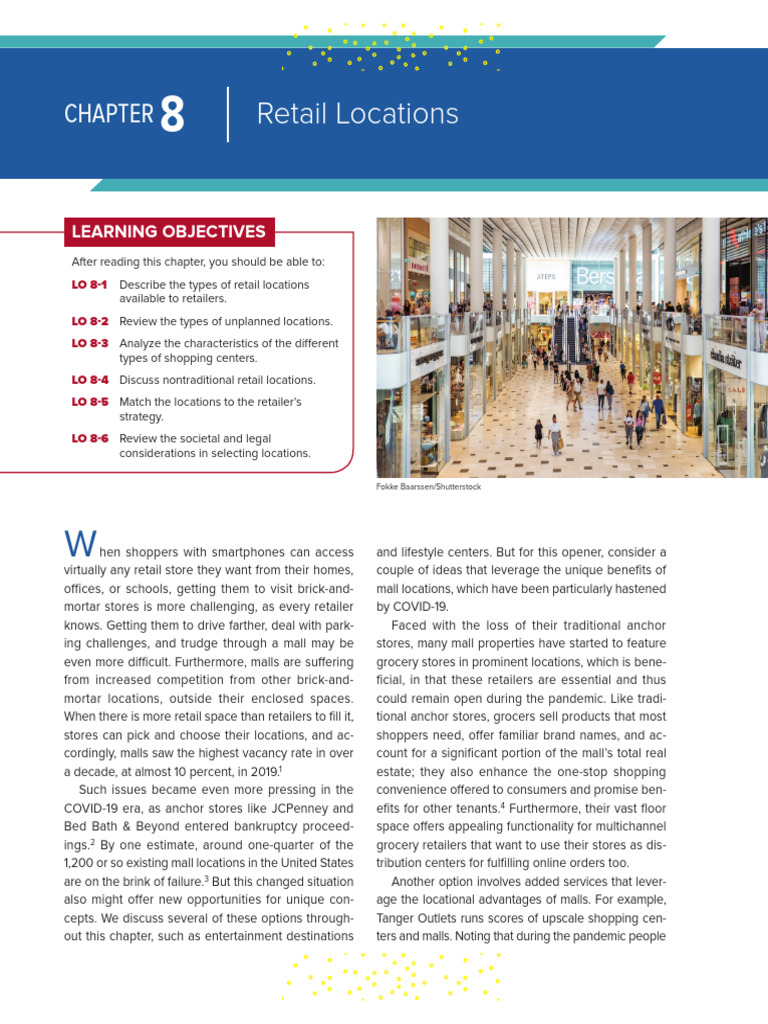 Types of Retail Locations Explained | PDF | Retail | Shopping Mall