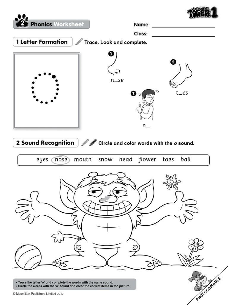 AmericanTiger1 Unit2 Phonics | PDF