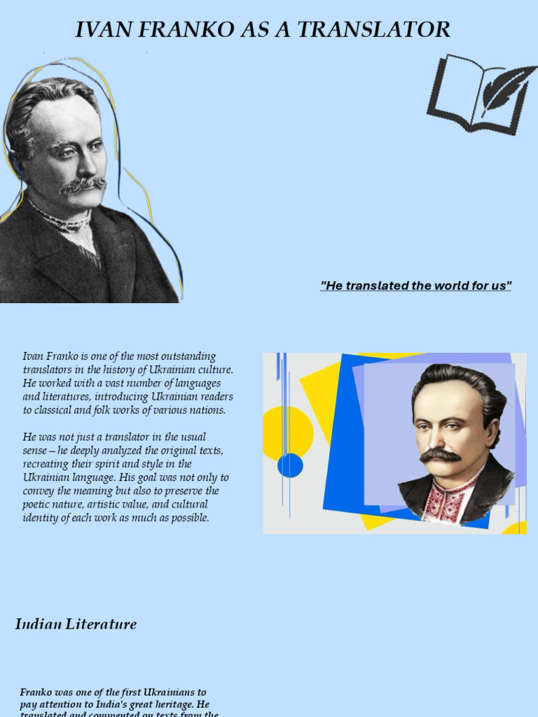 Ivan Franko As A Translator | PDF | Translations | Sanskrit