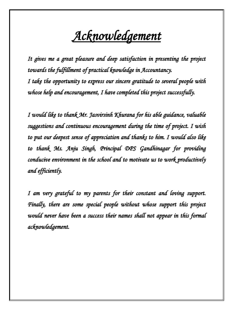 11 Accounts Acknowledgement | PDF