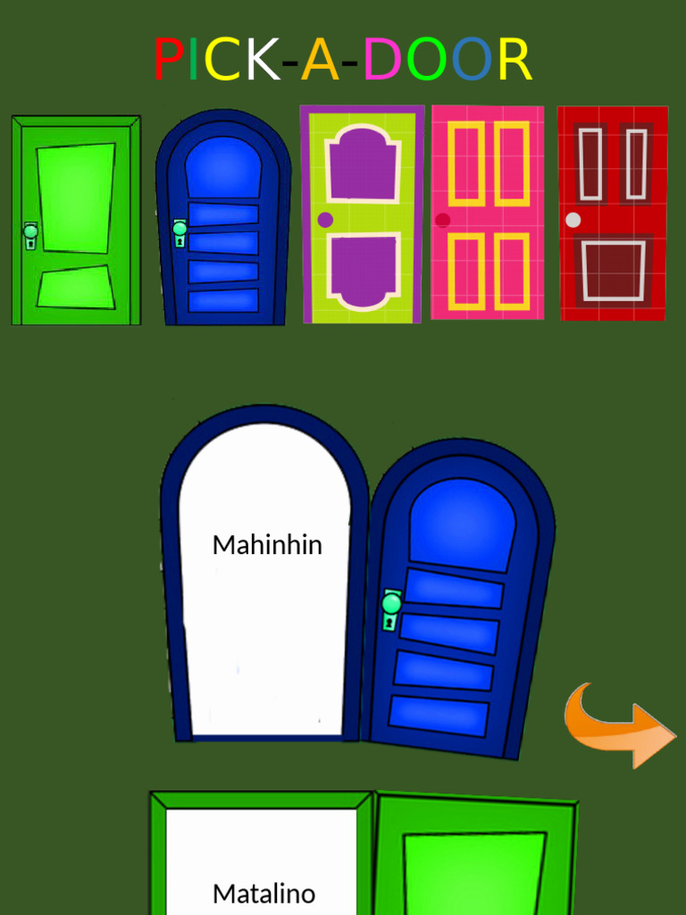 Pick-a-Door Template | PDF
