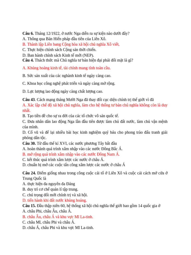 Đáp Án S Cki 11 | PDF