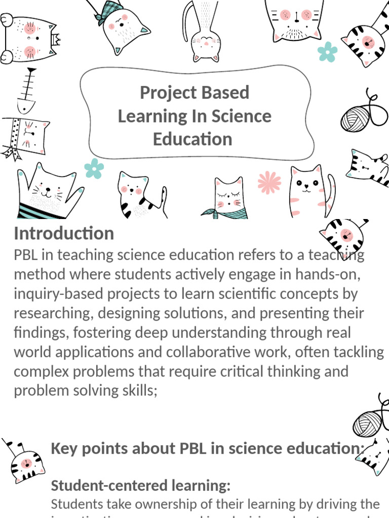 Project Based Learning in Science Education | PDF | Project Based Learning | Learning