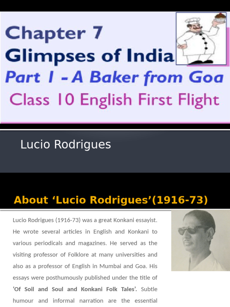 A Baker From Goa - Glimpses of India | PDF | Breads | Cuisine