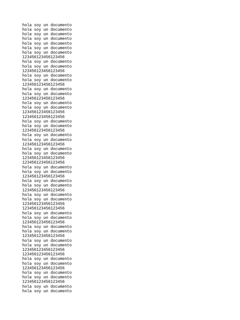 Documento de ejemplo repetido | PDF