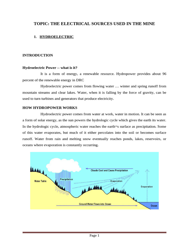 EXPOSE No3 ELECTRICAL SOURCES | PDF | Hydroelectricity | Electric Generator