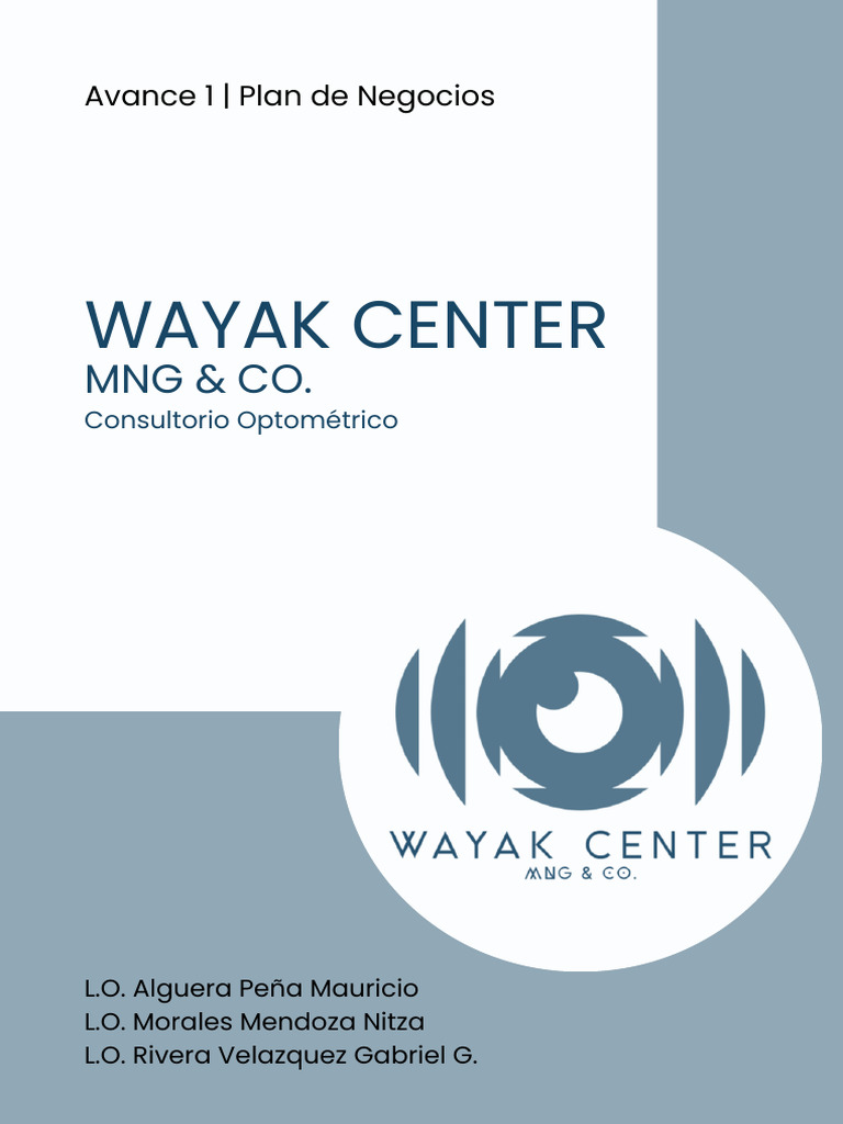 Plan de Negocios para Wayak Center Optometría | PDF | Marketing | Lentes
