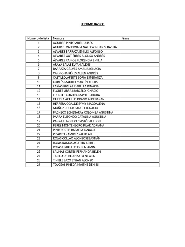 Septimo Basico | PDF