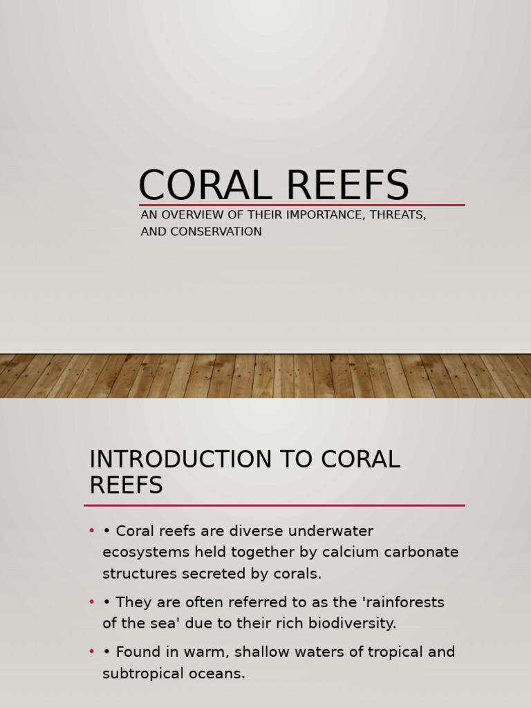 Coral Reefs Presentation | PDF