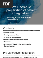 Pre-Operative Assessment Template | PDF | Surgery | Anesthesia