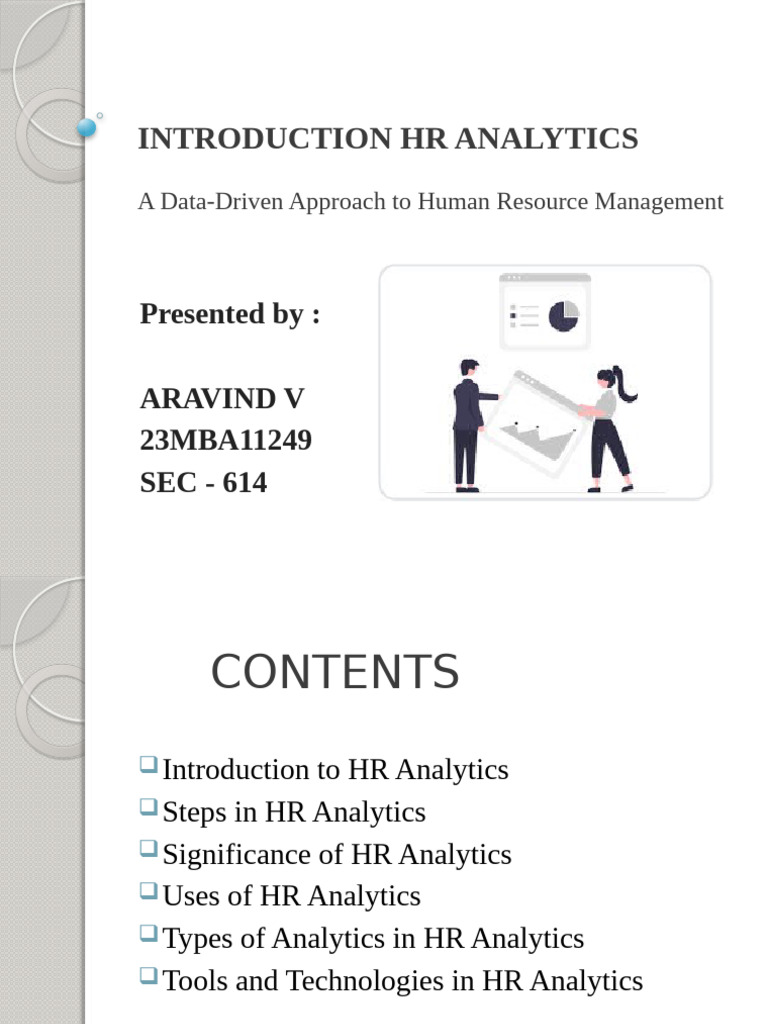 Aravind V - 23mba11249 - HR Analytics Presentation | PDF