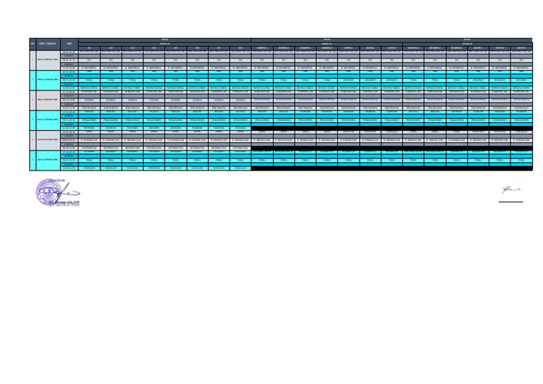 Jadwal Pts Ganjil Tp. 2024-2025 | PDF