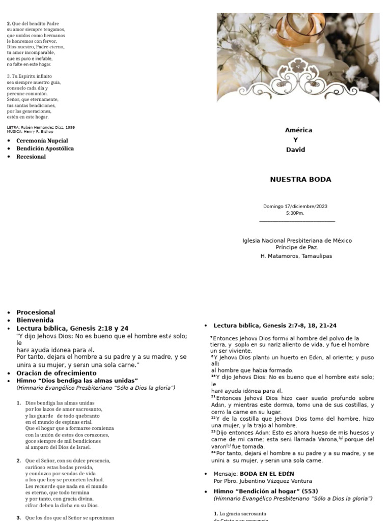 Boda | PDF | Creencia religiosa y doctrina
