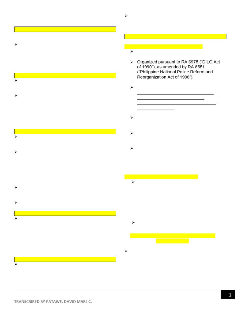 Crim1 Week 7.2 Law Enforcement Administration | PDF | Police | Crime ...