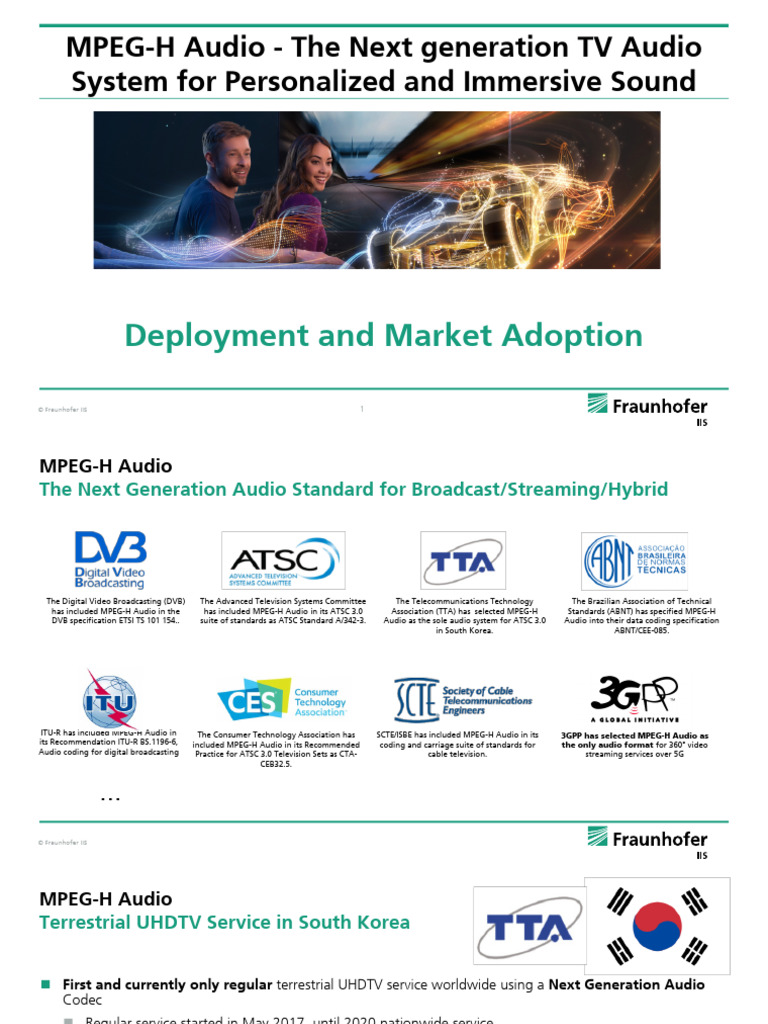 2019_04_SBTVD_MPEG-H_Audio_v22 | PDF | Electronics | Film And Video Technology