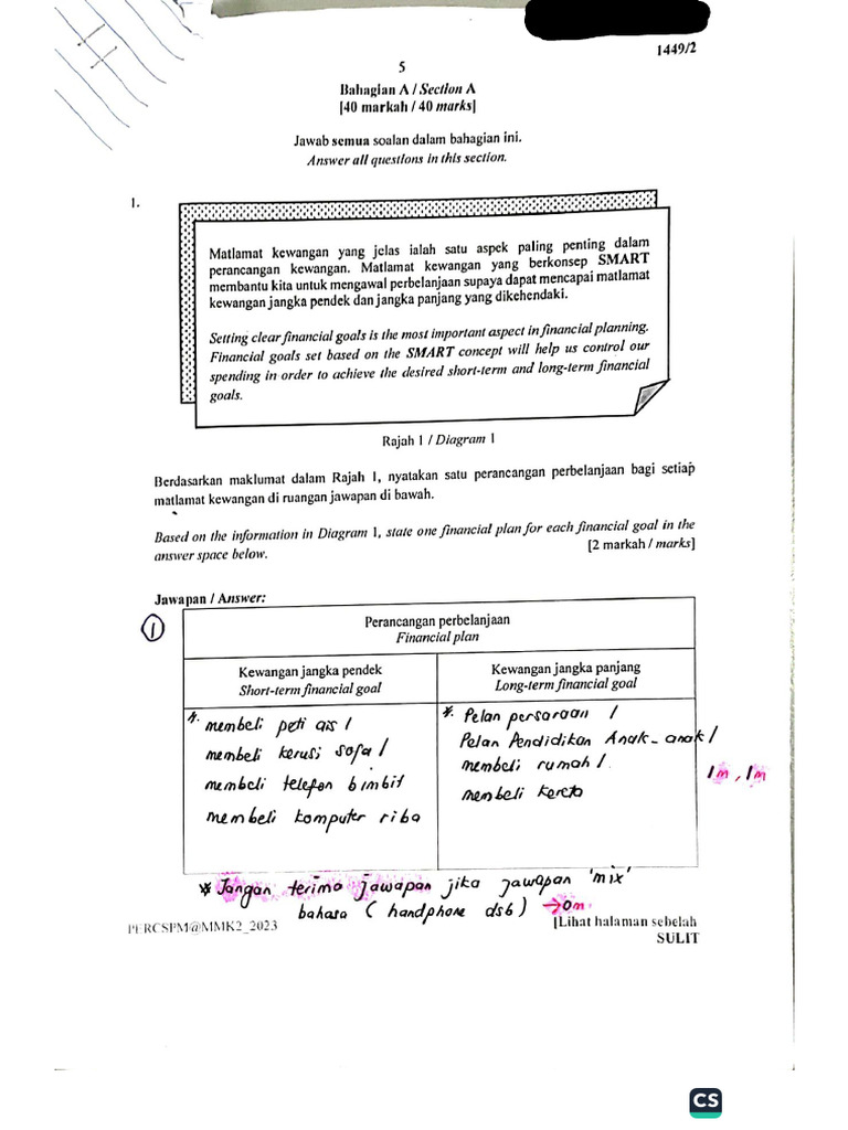Jawapan Perc2023 K2 | PDF