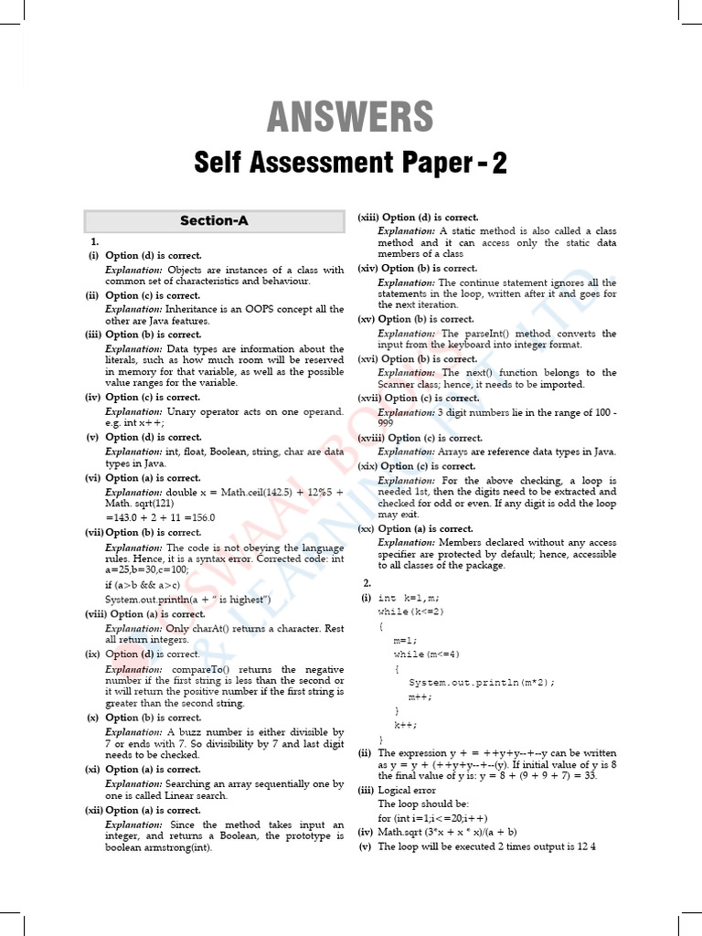 Https App.oswaalbooks.com Download Sample-qp Subsolution 223Self Assessment Paper-2 (1) | PDF ...