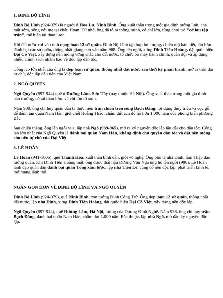 Lich Su 7- Giua Ki 2 | PDF