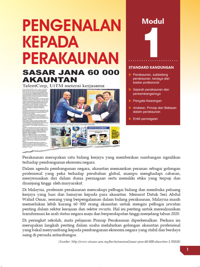 BAB 1 Pengenalan Kepada Perakauanan | PDF