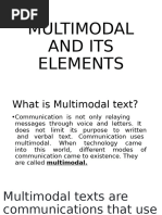 Quarter 2 m7 Multimodal Elements | PDF | Language Arts & Discipline