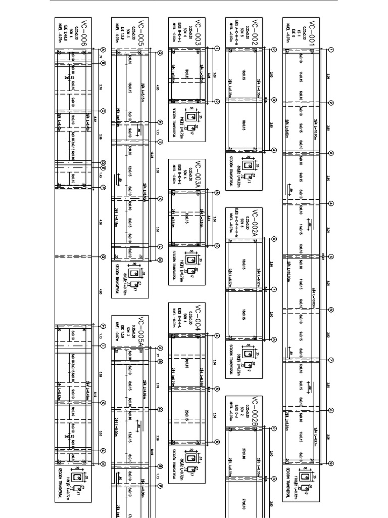 Planta Estructural Vivienda Ejercicio_Detalle Viga Cimentación | PDF
