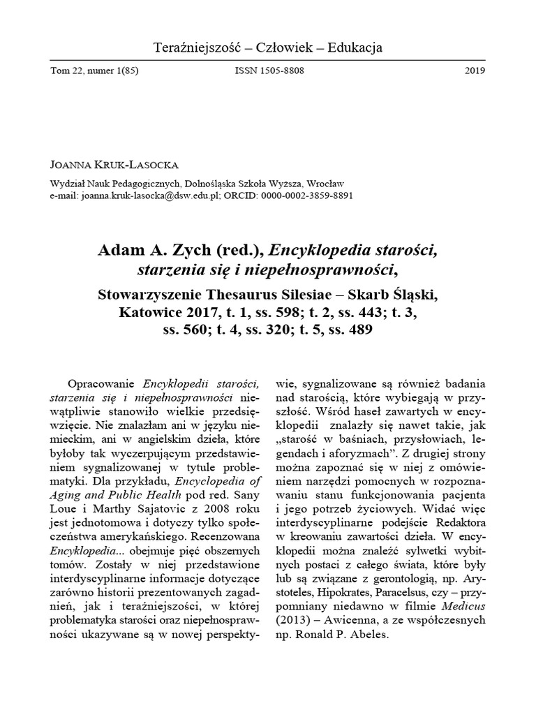 Recenzja Adam A Zych Red Encykloped | PDF
