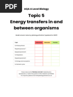 AQA A-Level Biology Checklist | PDF | Biology | Genetics