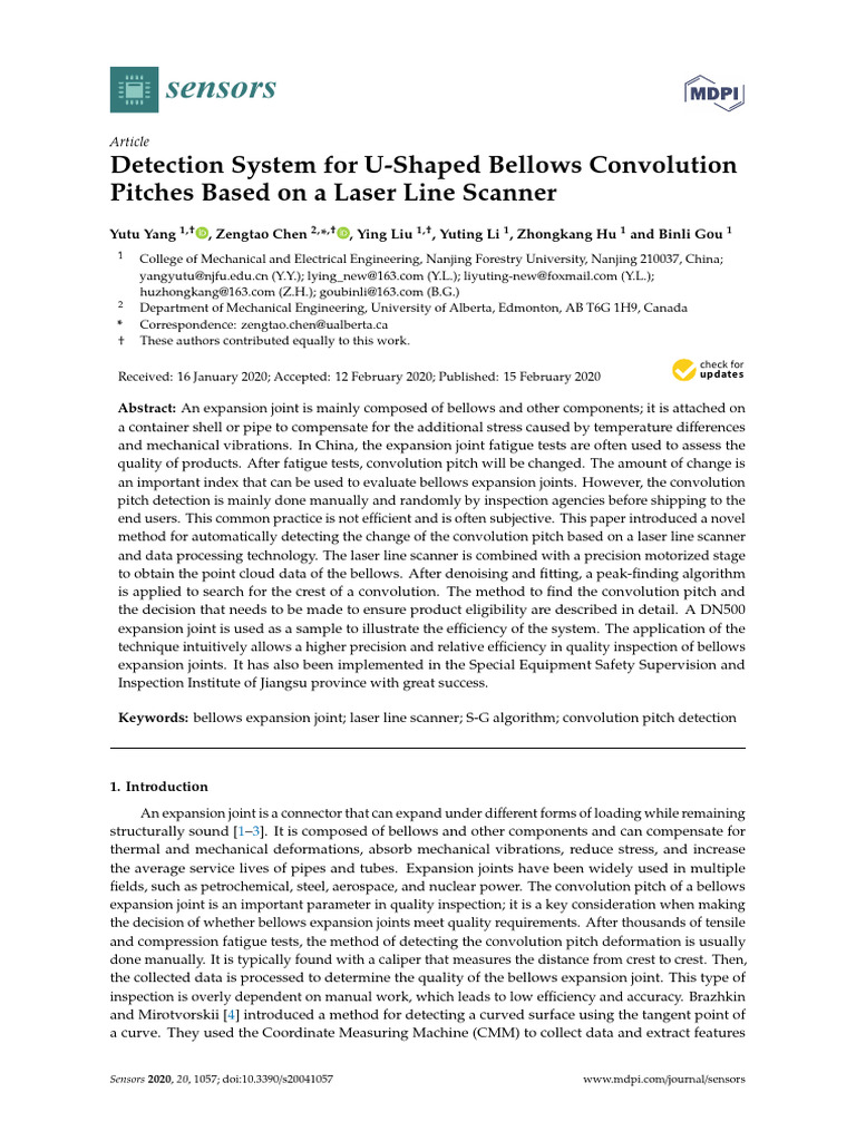 Sensors 20 01057 v2 | PDF | Signal To Noise Ratio