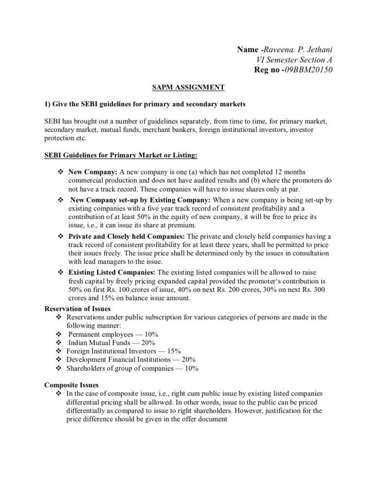 SAPM Assignment | PDF | Public Company | Market Liquidity