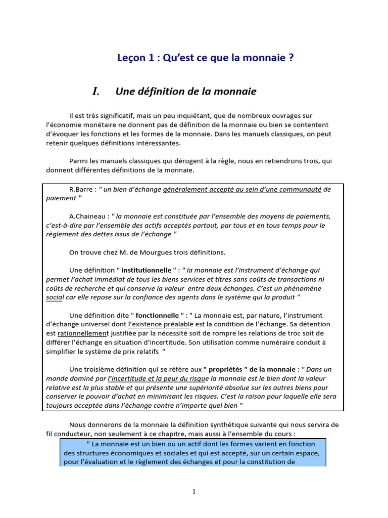 Eco Mon | PDF | Argent | Monnaie scripturale