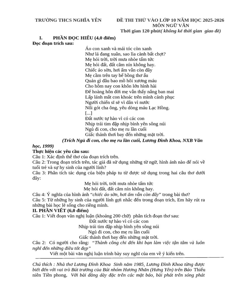 Trư NG Thcs Nghĩa Yên | PDF