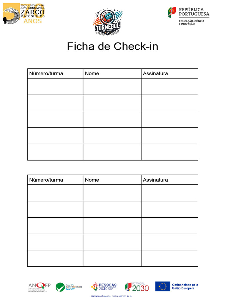 Ficha de Check-In | PDF