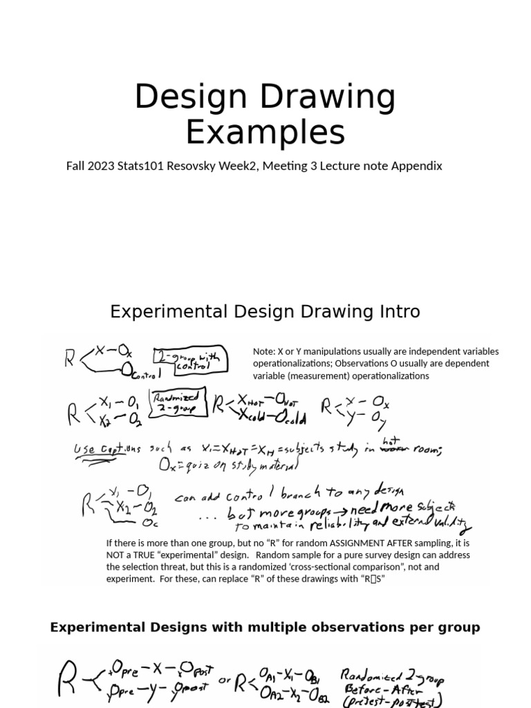 Experimental Design Drawing Guide | PDF