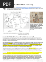 Taha Abbou Mansa Musa's Journey To Mecca PDF | PDF | Hajj | Mecca