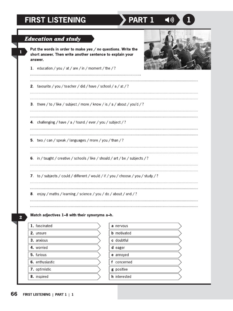 Listening Part 1 | PDF